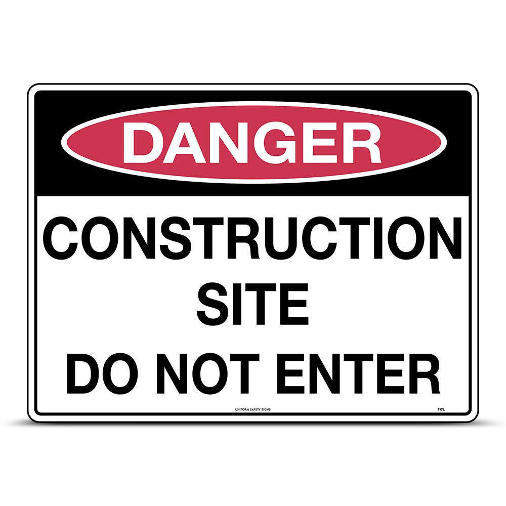 Uniform Safety Signs 217LP 600mm x 450mm Polypropylene Danger ...