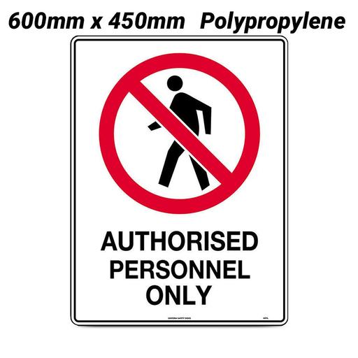Uniform Safety Signs 401MP 300mm x 225mm Polypropylene No Entry ...