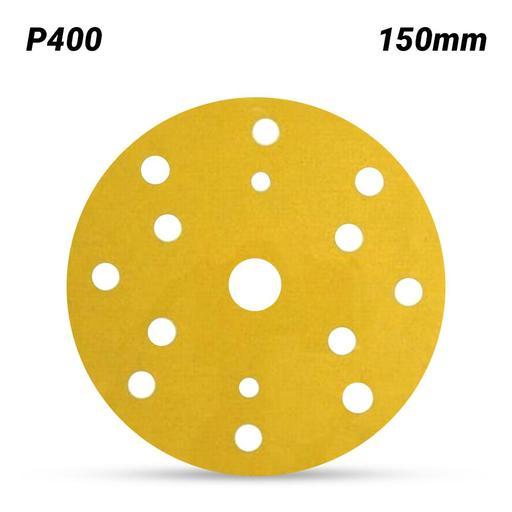 3M GC801018265 (255P) 150mm (6") Hookit P400 Gold Paper Disc