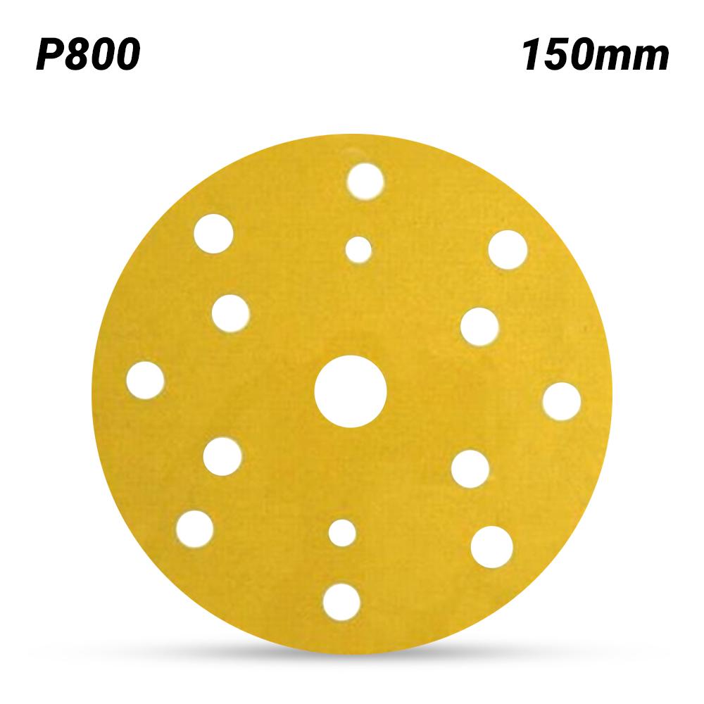 3M GC801045219 (255P) 150mm (6") Hookit P800 Gold Paper Disc