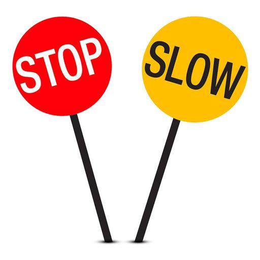 Uniform Safety Signs CL145SS 450mm Baton Aluminium with Wooden Handle ...