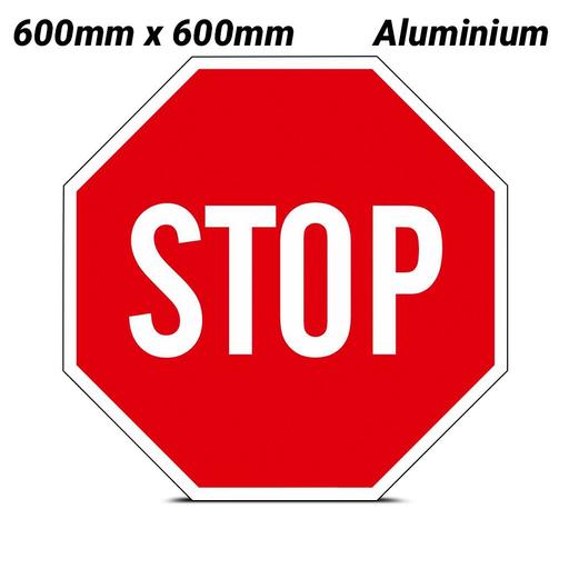 Uniform Safety Signs R1-1A 600mm x 600mm Aluminium Class 1 Stop Sign
