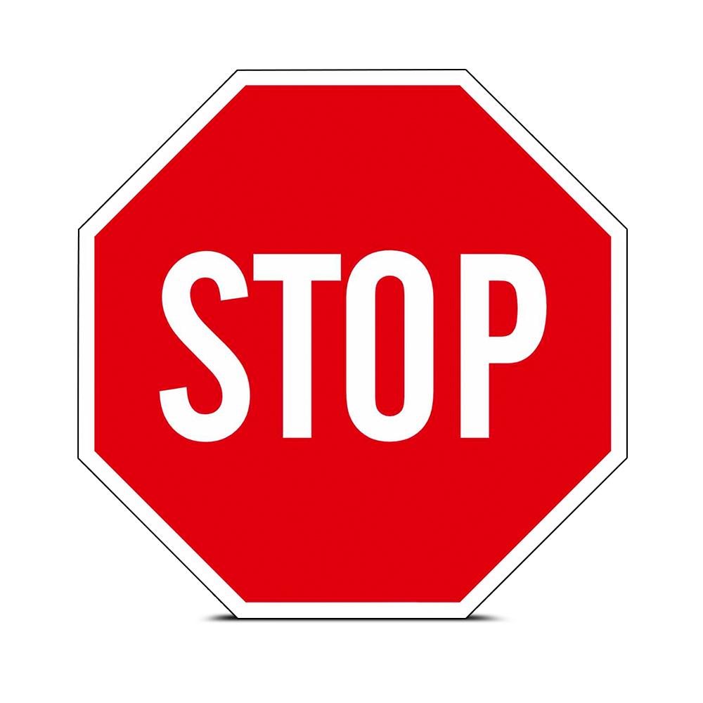 Uniform Safety Signs R1-1A 600mm x 600mm Aluminium Class 1 Stop Sign