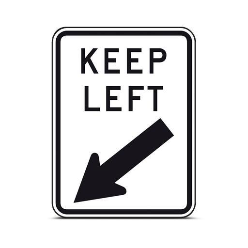 Uniform Safety Signs R2-3A(L)C1 600mm x 450mm Aluminium Class 1 Keep ...