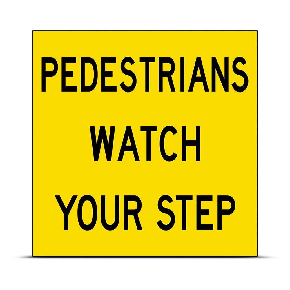 Uniform Safety Signs SG203 600mm x 600mm Metal Class 1 Pedestrians ...