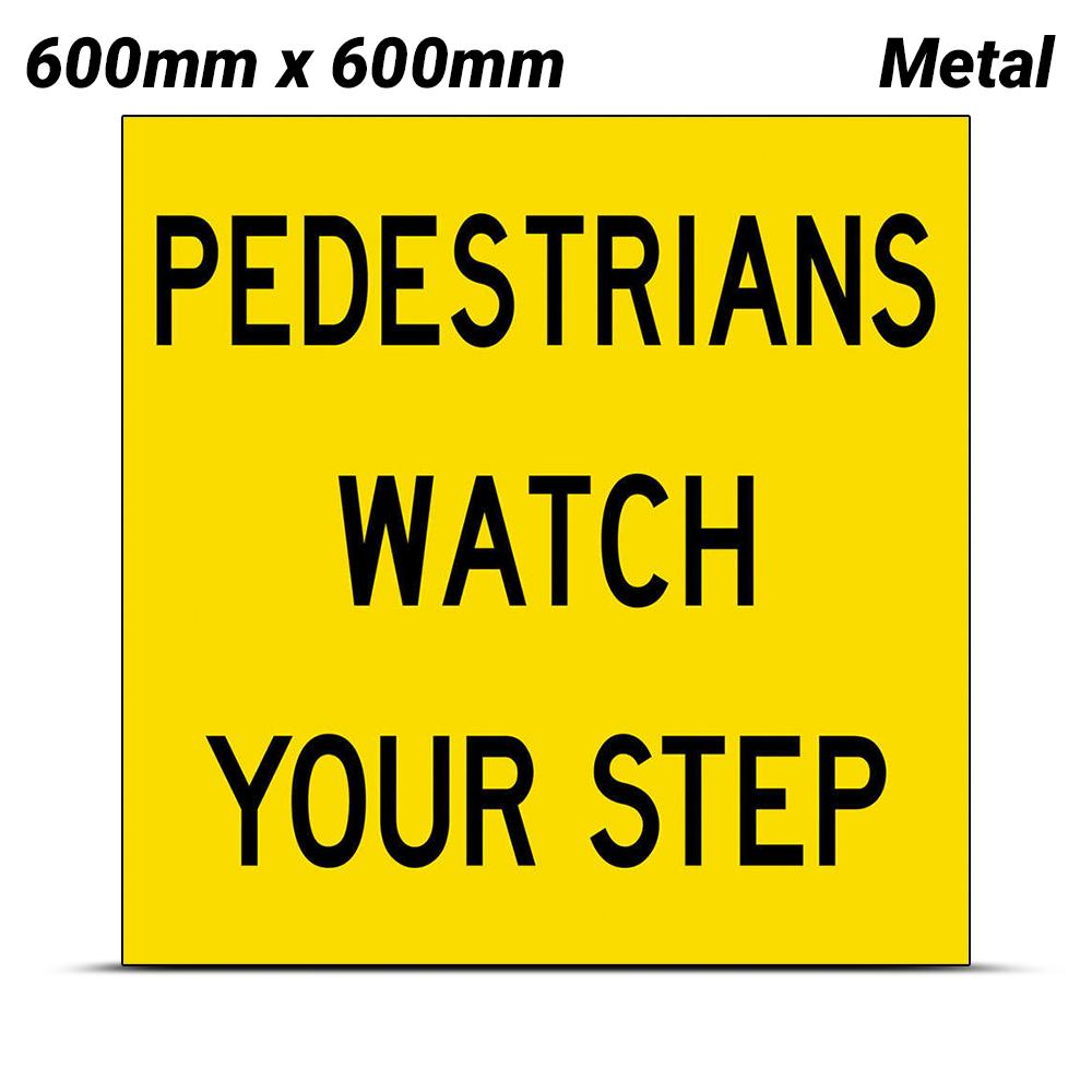 Uniform Safety Signs SG203 600mm x 600mm Metal Class 1 Pedestrians ...