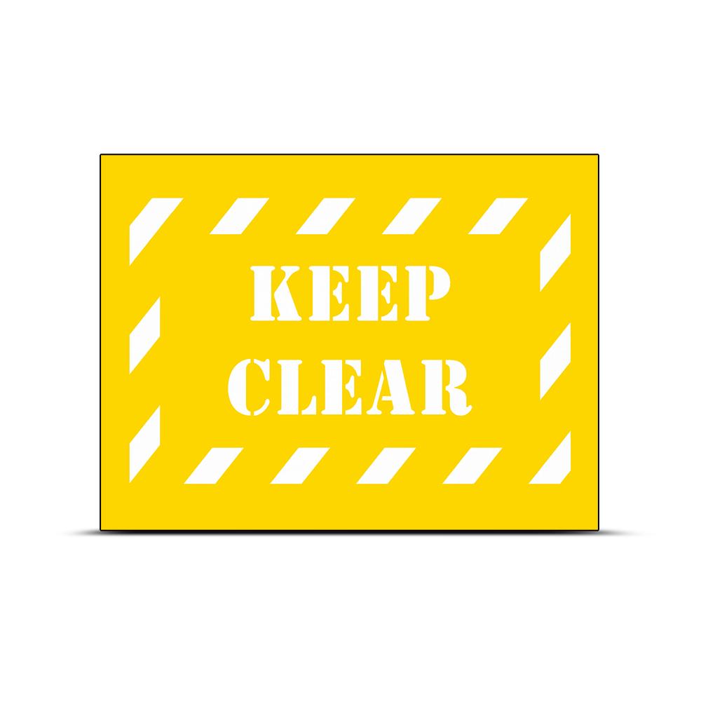 Uniform Safety Signs ST1211 600mm x 450mm Polypropylene Keep Clear Stencil