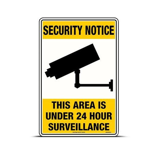 Uniform Safety Signs SW023LSM 300mm x 450mm Metal Security Notice This ...