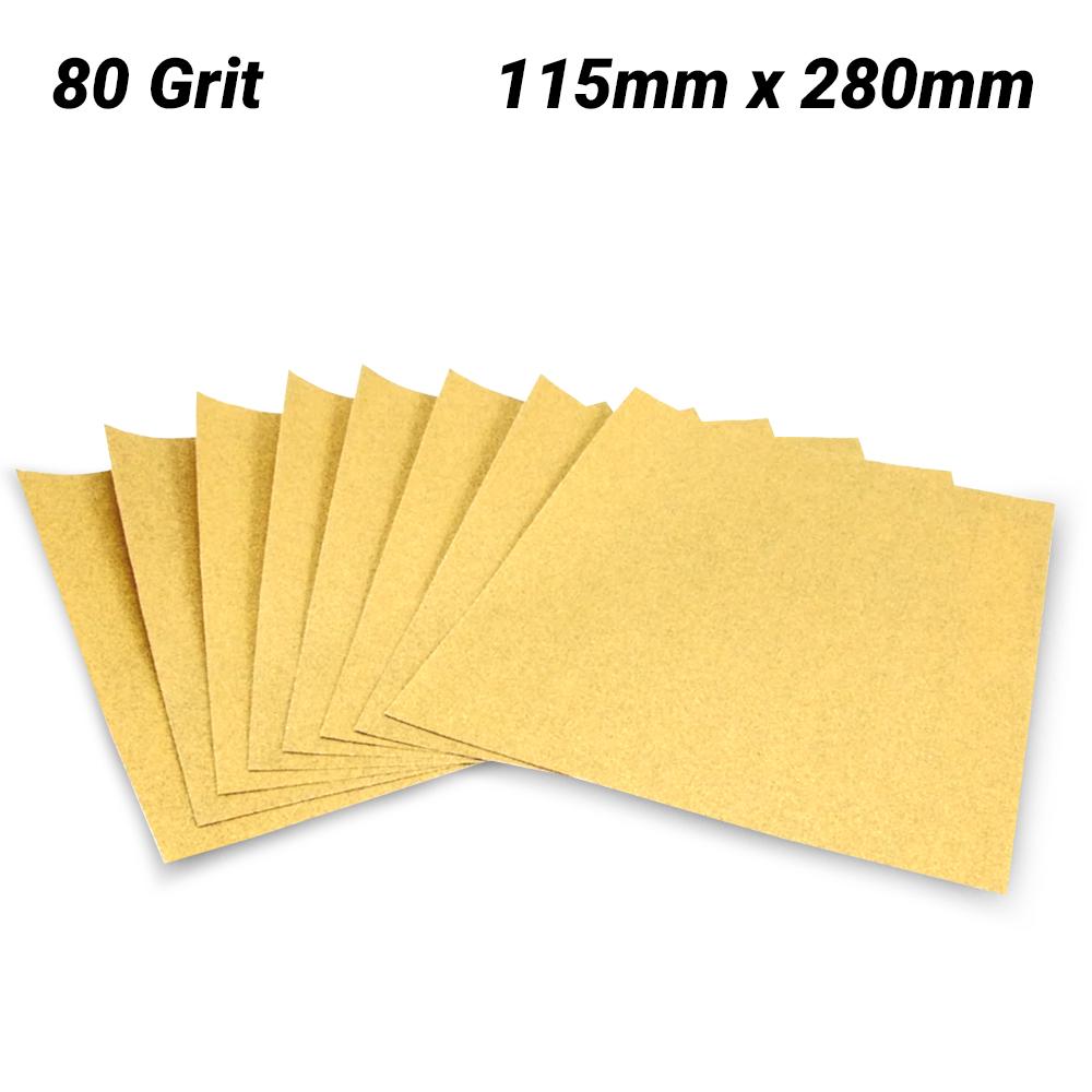 3M AC010595190 (255P) 115mm x 280mm Hookit 255P 80 Grit Sanding Paper Sheet