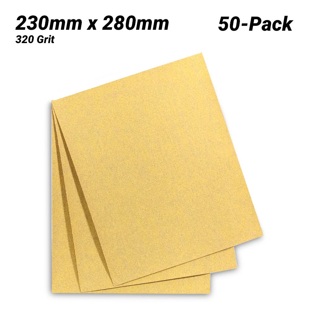 3M GC801023828 (255P) 50 Pack 230mm x 280mm Production 255P 320 Grit ...