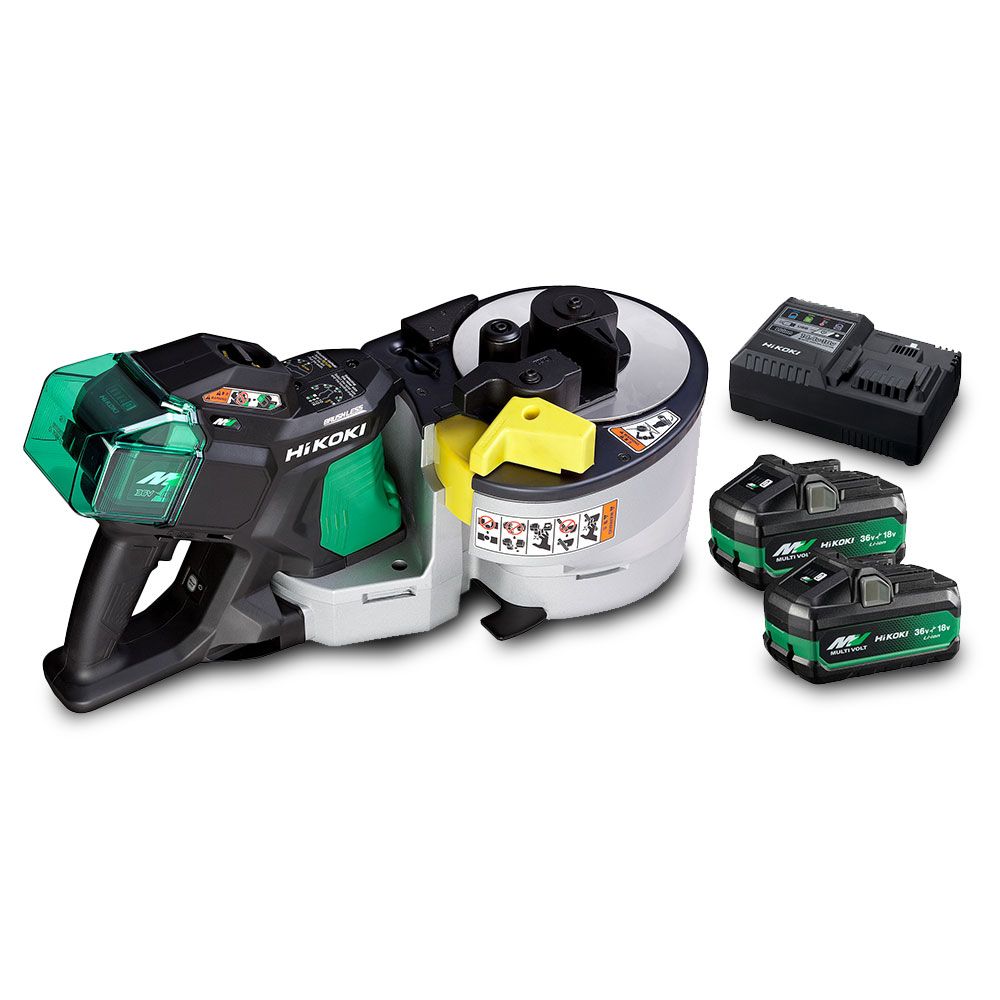 HiKOKI VB3616DA(HGZ) 36V 2.5Ah Li-ion Cordless Brushless MultiVolt Rebar Cutter & Bender Combo Kit