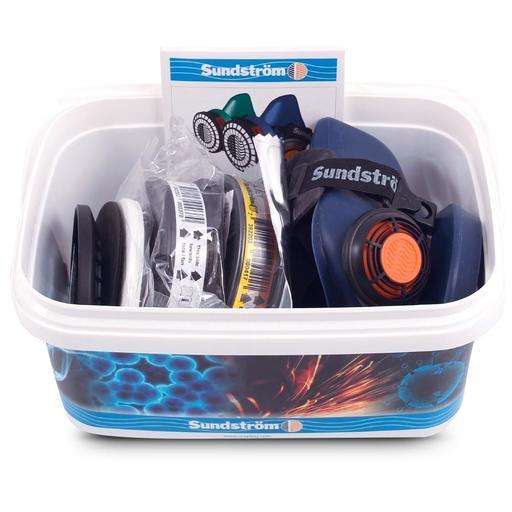 Sundstrom 171-05482 Silicone Half Face Respiratory Mask M/L Asbestos Kit