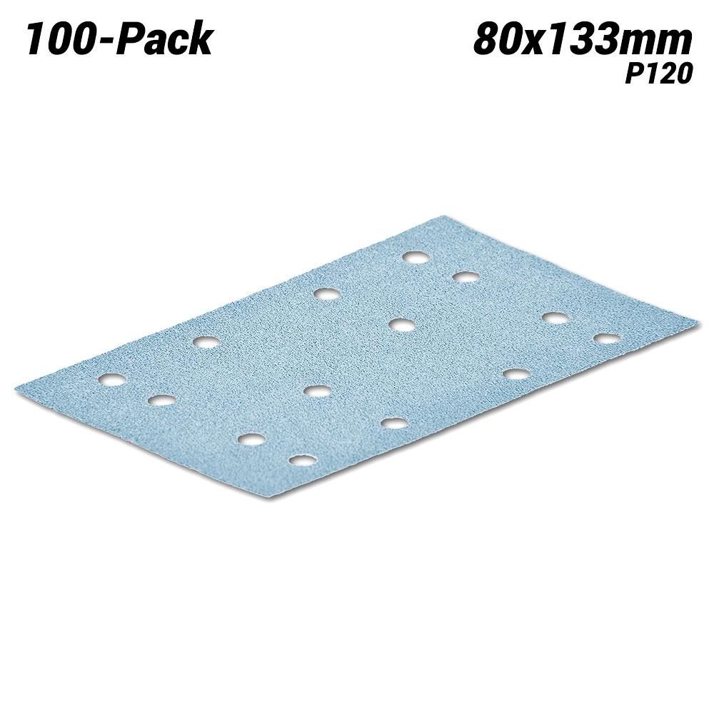 Festool 497120 (STF 80 x 133 P120 GR/100x) 100-Pack 80mm x 133mm 14 ...