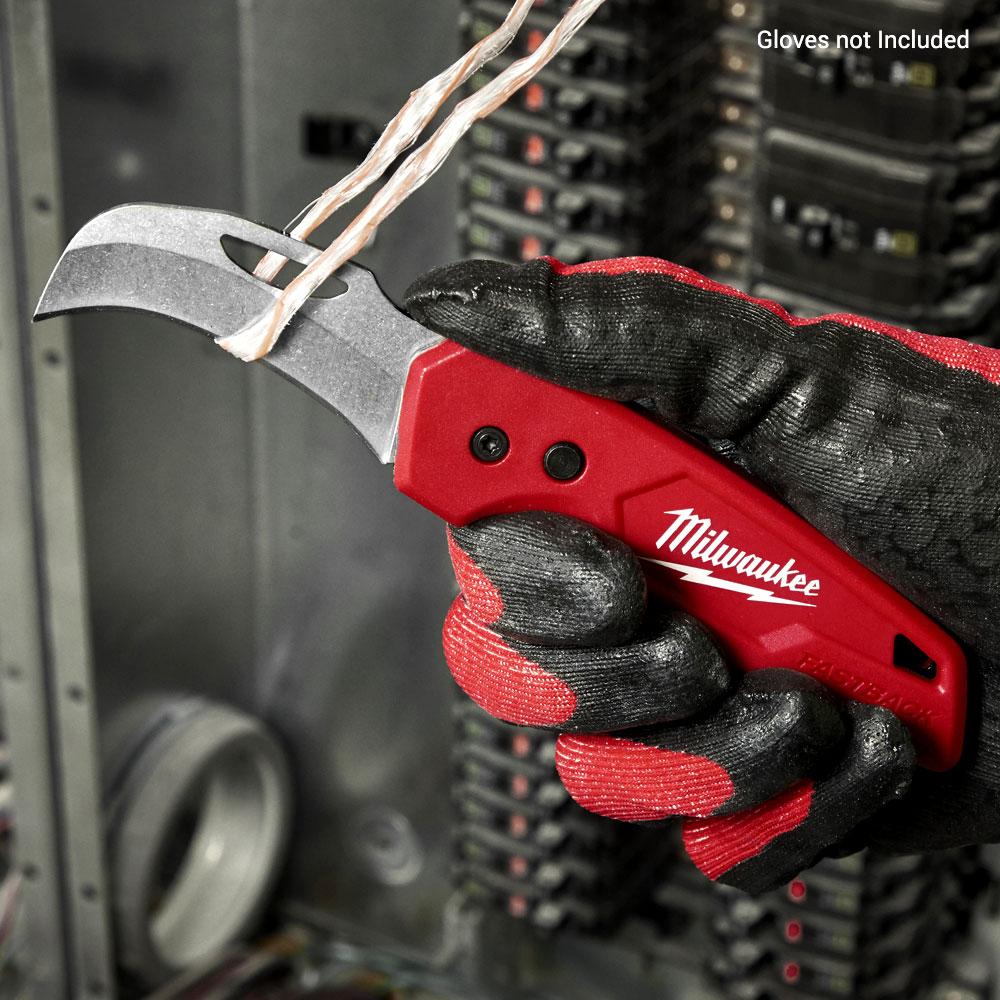 Milwaukee 48221525 FASTBACK Hawkbill Folding Knife