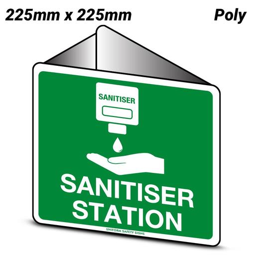 Uniform Safety Signs 5910FG 400mm Keep Your Distance 1.5m Anti-Slip ...