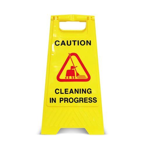 CleanLink 12051 32x31x65cm Yellow Safety Sign Cleaning In Progress