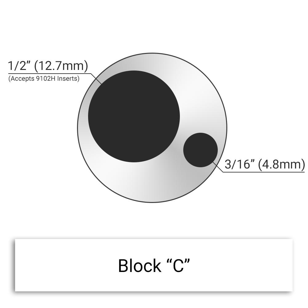 Fluke 9100S-C-256 (1885140) 175W Block "C" Handheld Temperature Dry ...