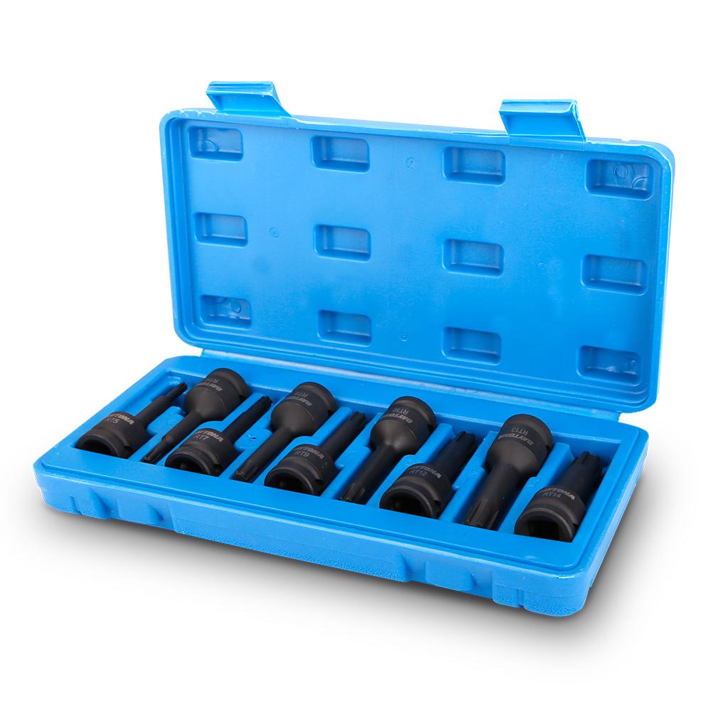 Daytona DS9PCR 9pce 1/2" Drive RT5-RT14 Ribe Impact Socket Bit Set