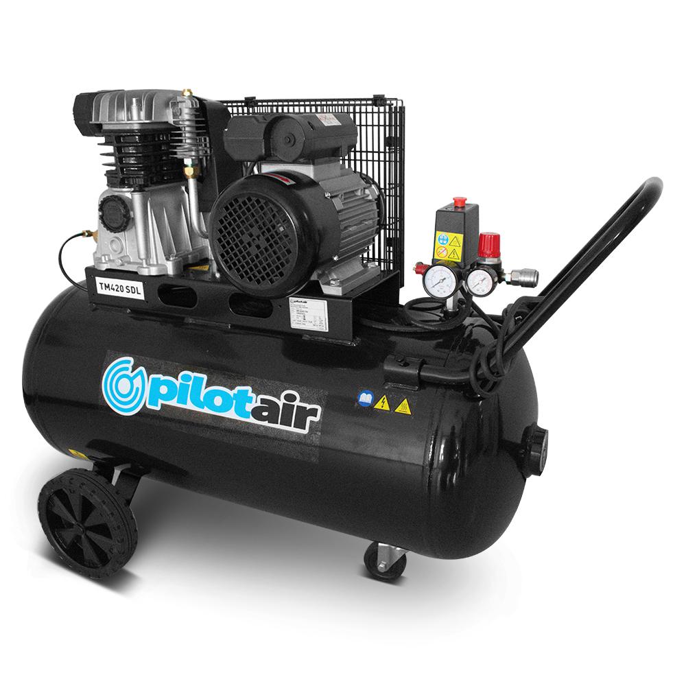 Pilot Air TM420SDL+ 2.2kW 100L Italian Super Duty Oversized Twin ...