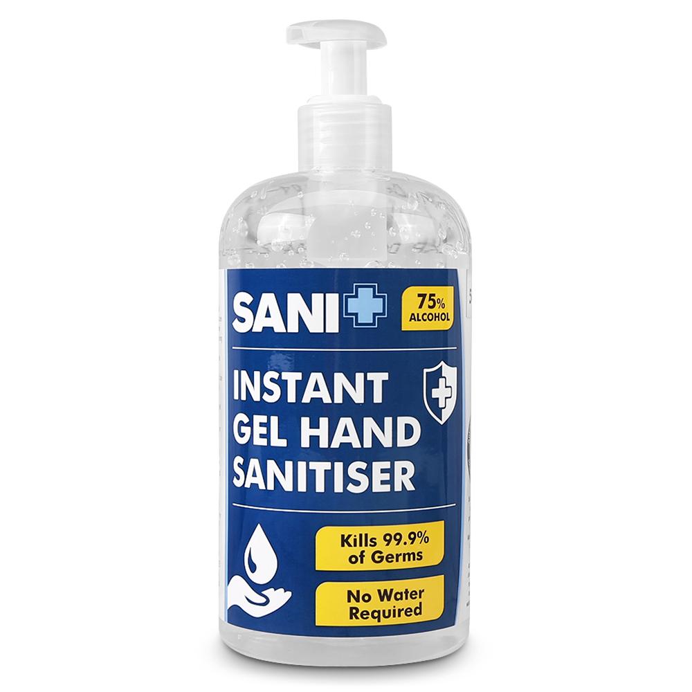 SaniPlus S500SP 500mL 75% Alcohol Antibacterial Instant Gel Hand Sanitiser
