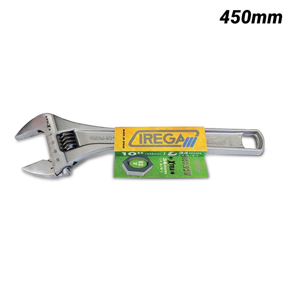 Irega 9218 450mm (18") Adjustable Wrench Chrome
