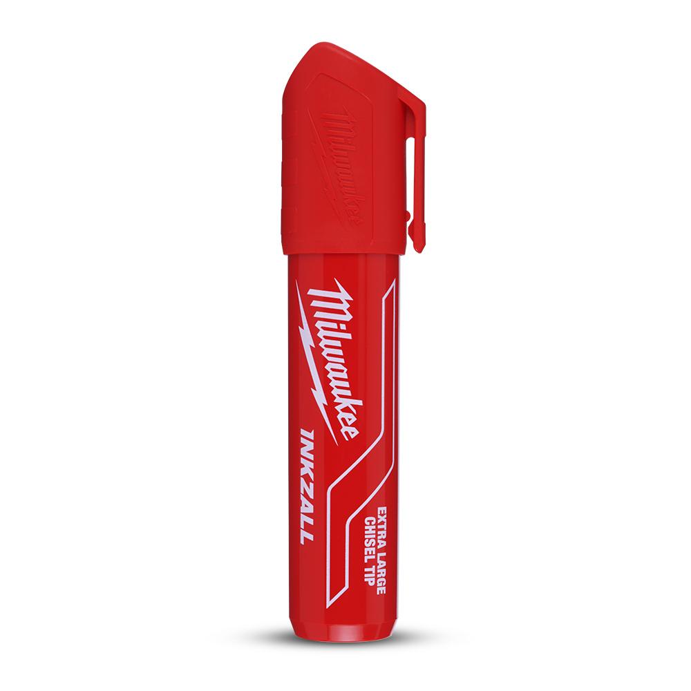 Milwaukee 48223266 INKZALL Red Extra Large Chisel Tip Marker