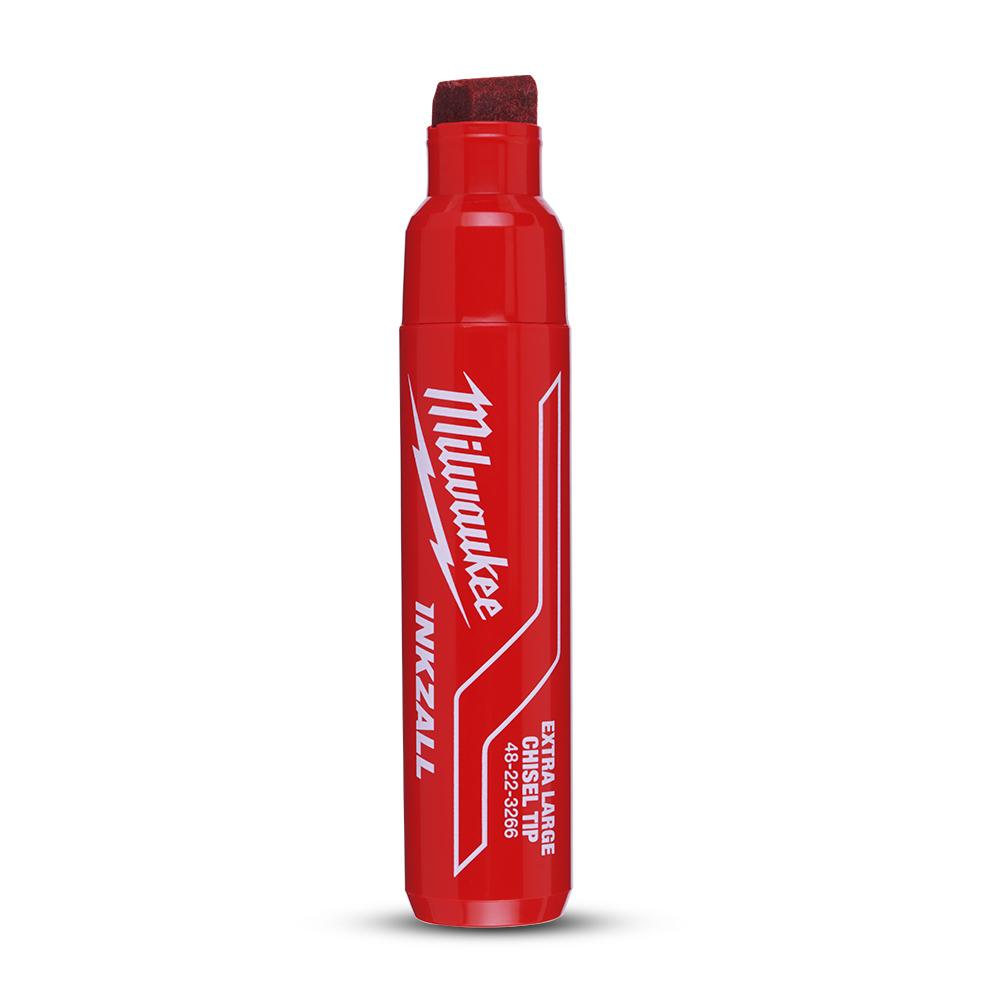 Milwaukee 48223266 INKZALL Red Extra Large Chisel Tip Marker