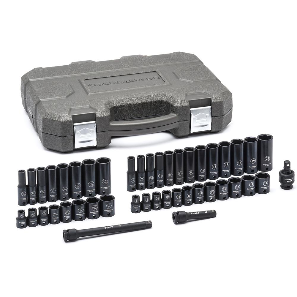 GEARWRENCH 84916N 44pce 3/8" Drive 6 Point Standard & Deep Impact SAE ...