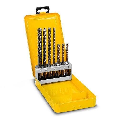 DeWalt DT8976-QZ 7pce SDS Plus XLR 4 Cutter Concrete Drill Bit Set