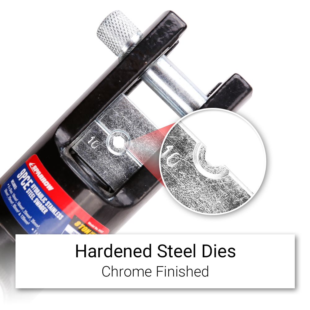 Sparrow SHST 10-120mm² Hydraulic Stainless Steel Crimping Tool Swager Kit