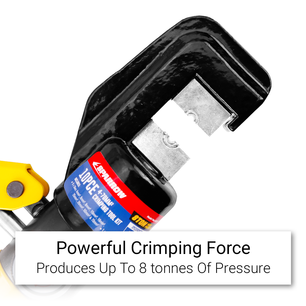 Sparrow S8TCK 4-70mm² Hydraulic Crimping Tool Kit