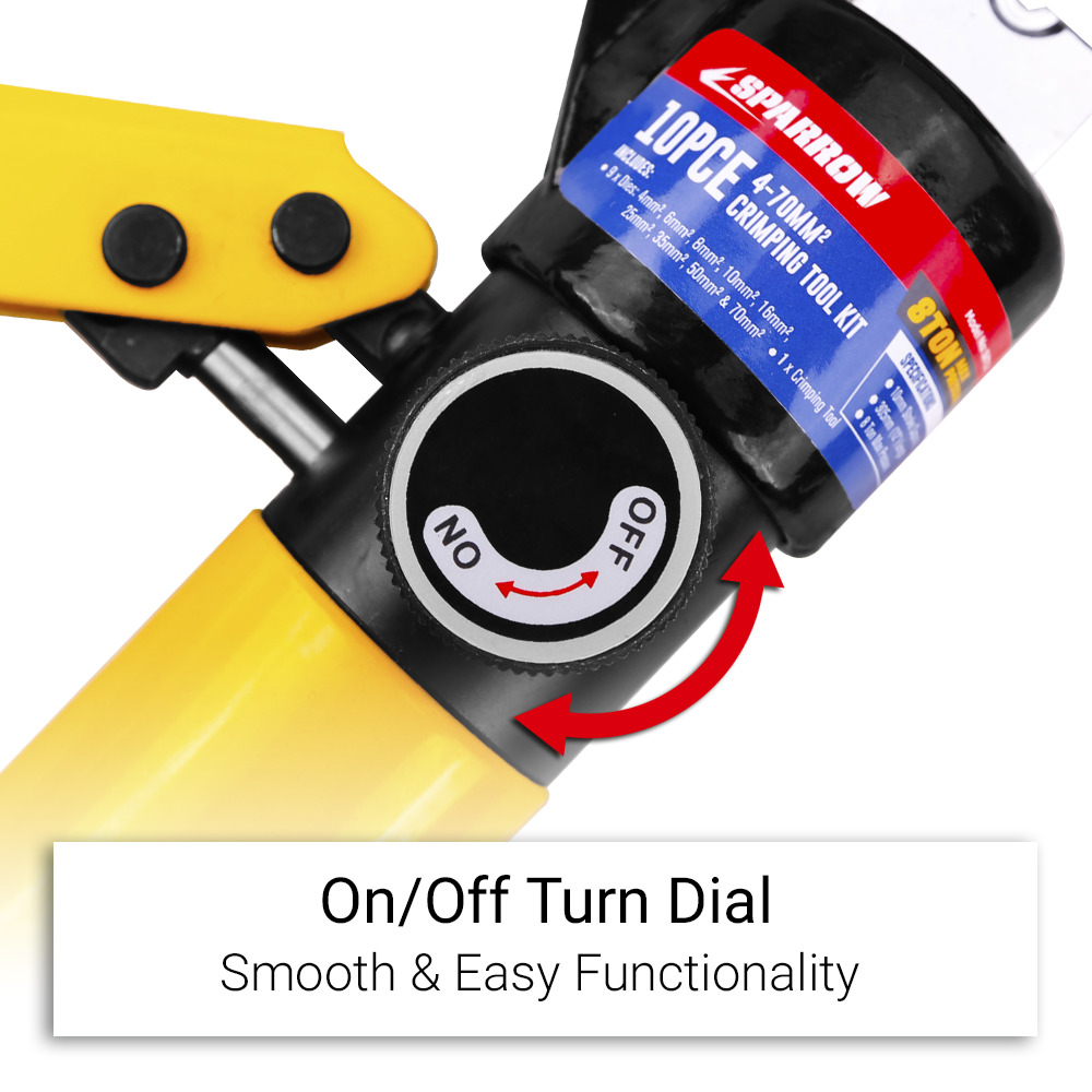 Sparrow S8TCK 4-70mm² Hydraulic Crimping Tool Kit