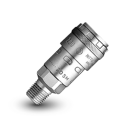 Nitto Kohki 200-30SH 3/8" One Touch Socket Hose - MADE IN JAPAN