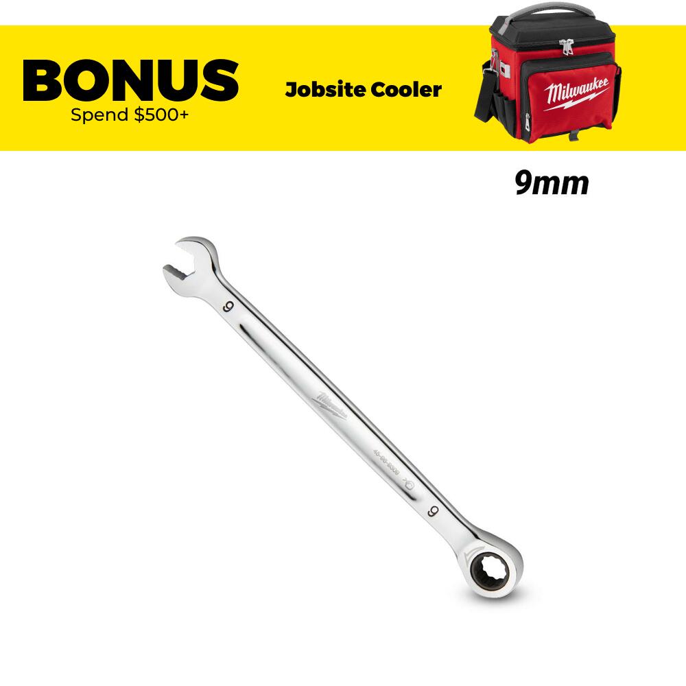 Milwaukee 45969309 9mm Metric Ratcheting Combination Wrench