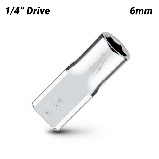 Milwaukee 45349032 1/4’’ Drive 6mm Metric 6-Point Standard Socket