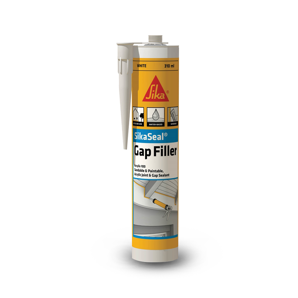 Sika 502995 12-Pack 310ml Acrylic 100 Gap Filler Cartridge - White