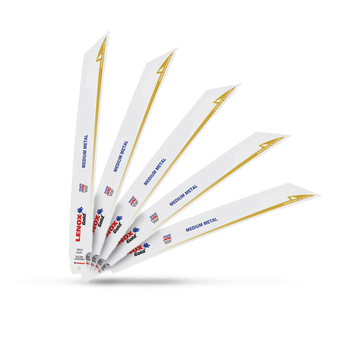 Lenox 21070818GR 5pk 283 x 44 x 22mm 8" 18TPI Gold Power Arc ...