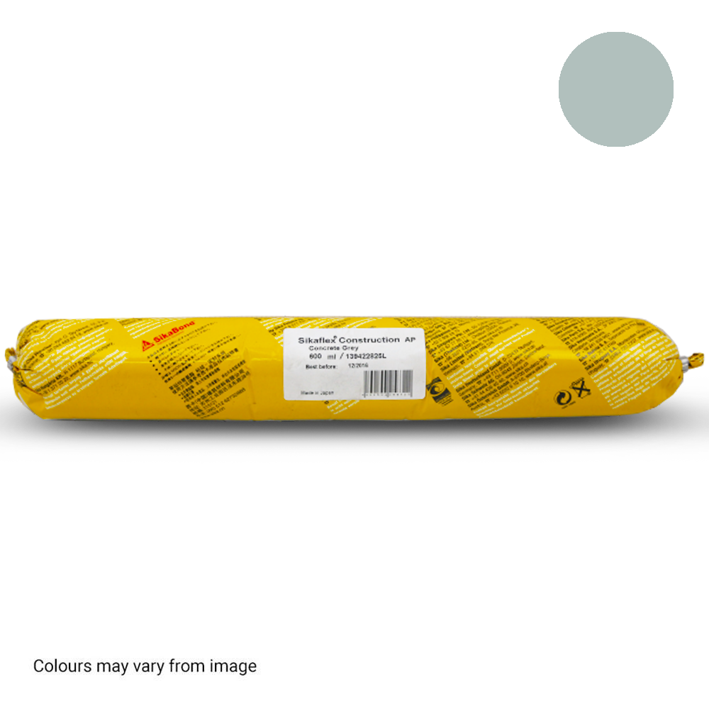 Sika 519847 600mL Sikaflex Construction AP Sausage - Concrete Grey