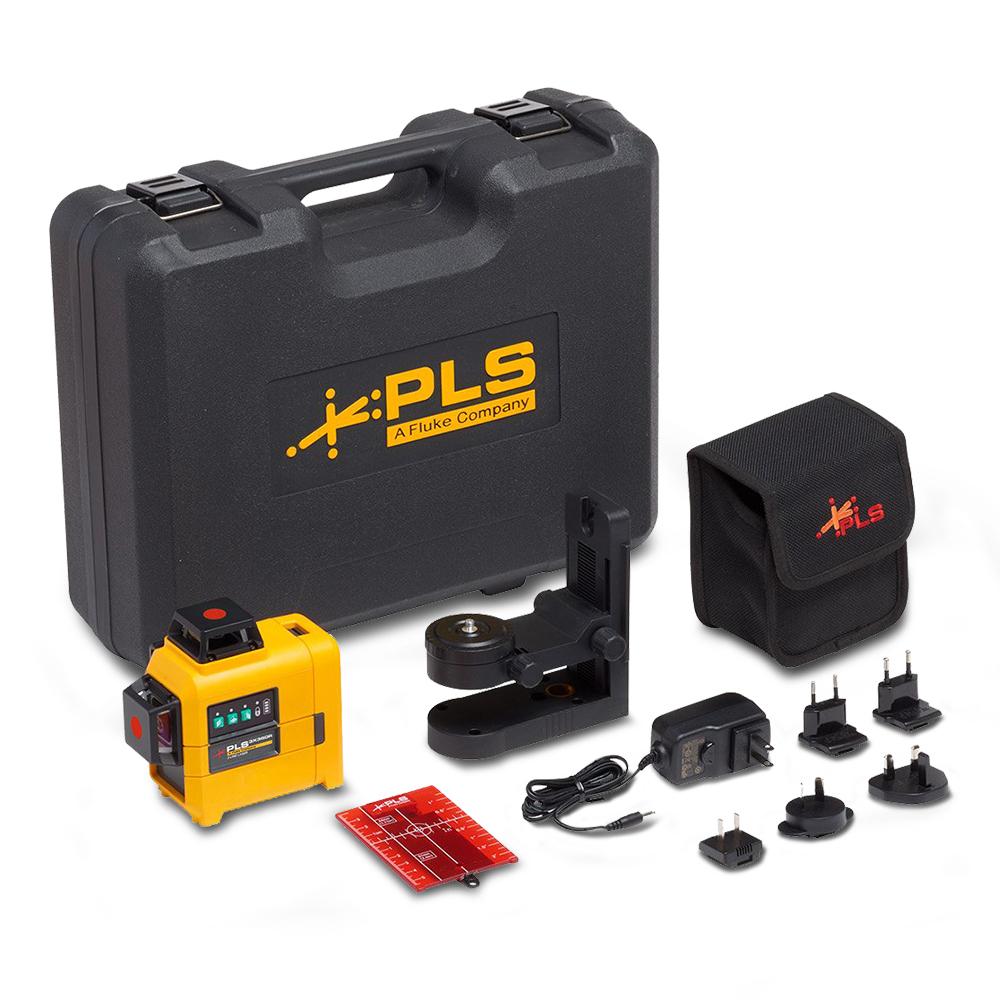 PLS PLS 3X360R KIT (5114127) 3.6V Li-ion 3 Plane Red Laser Level Kit