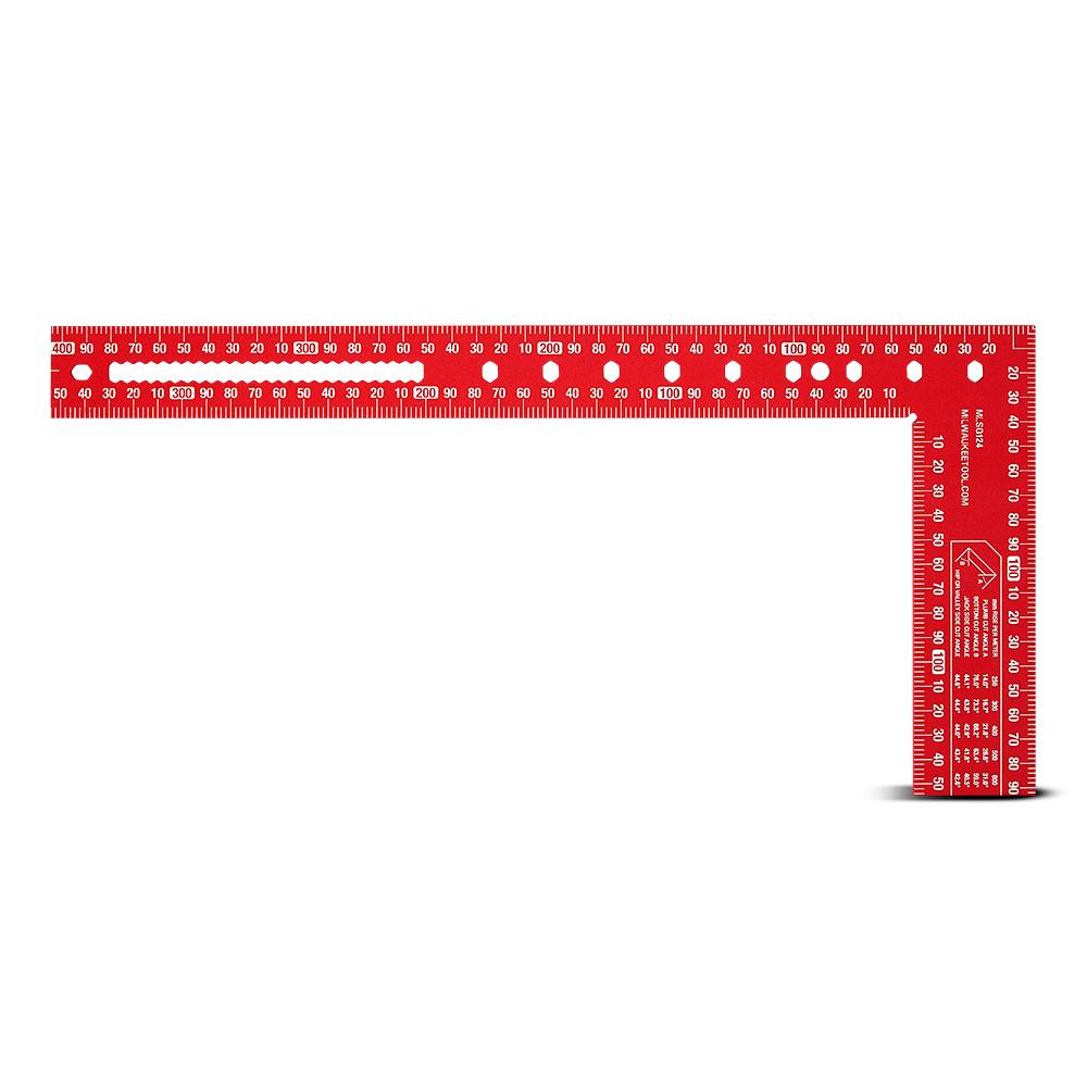 Milwaukee MLSQ124 400mm x 600mm Aluminium Framing Square