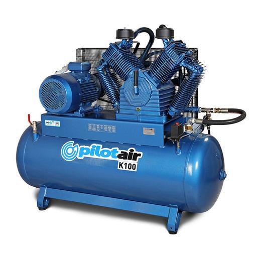 Pilot Air K100 15kW/20HP 500L 3 Phase Industrial Air Compressor
