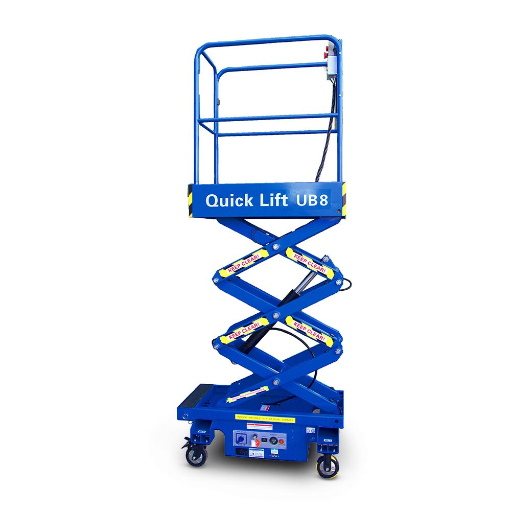 Quick Lift UB8 4.5m 1.2kW Manually Propelled Mini Scissor Lift