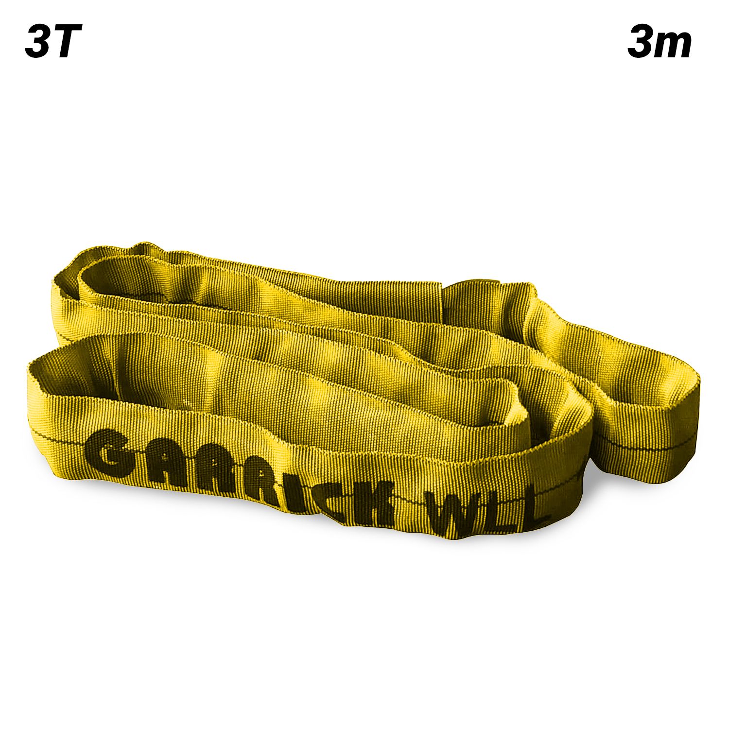 Garrick GRS3T3M 3T 3m Round Sling - Yellow