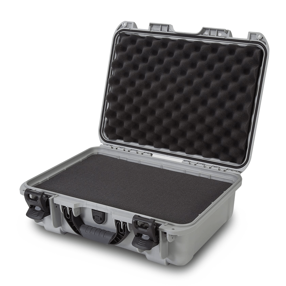NANUK 925-1005 Silver Protective Waterproof Hard Case with Foam Insert