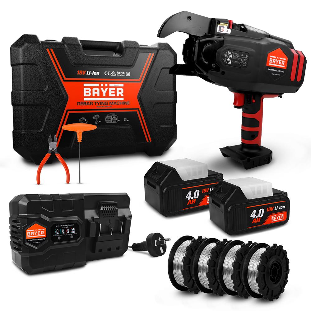Bayer BRT18V 18V 4.0Ah Li-ion 40mm Cordless Brushless Rebar Tying ...