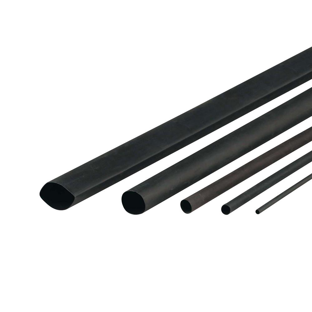 Cabac XLP25BK/4FT 25.4-12.7mm 1.2m Flexible Heat Shrink Tubing - Black