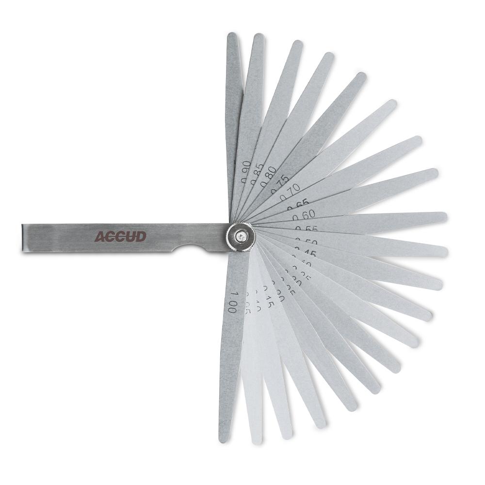 Accud AC-912-100-32 100mm (4") 32 Leave Feeler Gauge Set
