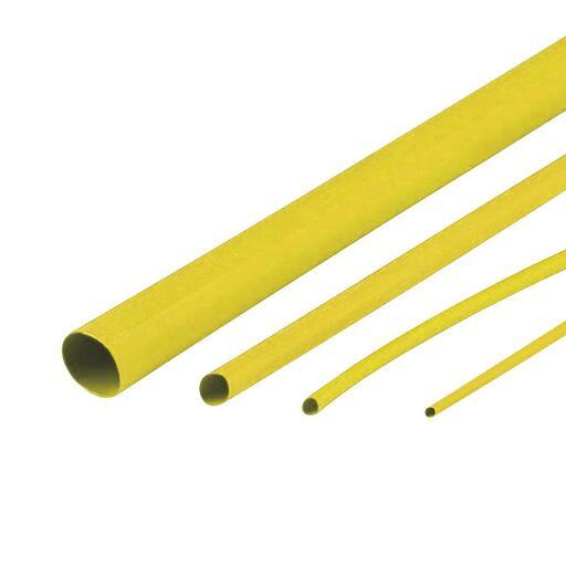 Cabac XLP7Y/4FT 6.4-3.2mm 1.2m Flexible Heat Shrink Tubing - Yellow