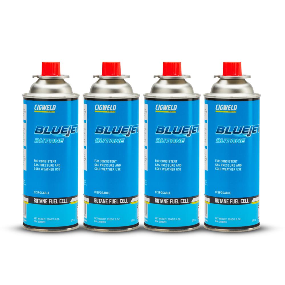 Cigweld 308984 4-Pack BlueJet Butane Fuel Cell Gas