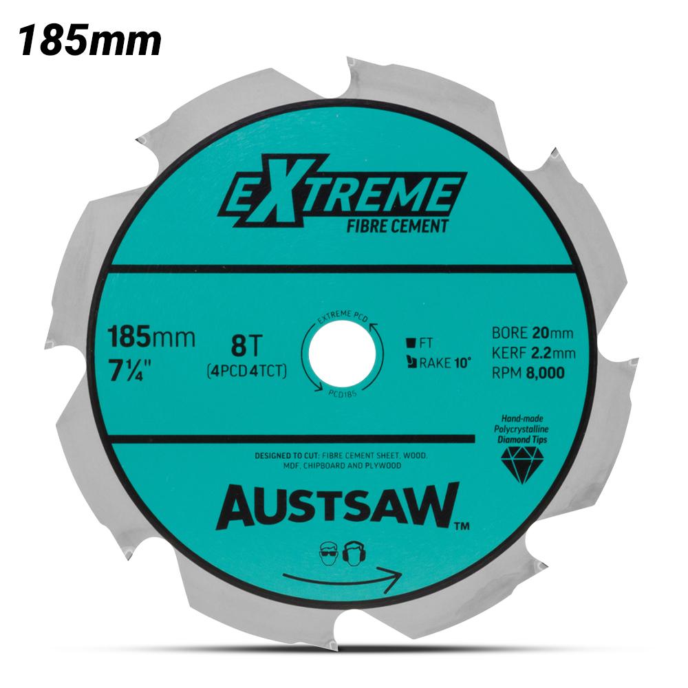Austsaw PCD185 185mm (7-1/4") 4PCD 4TCT Polycrystalline Diamond Blade